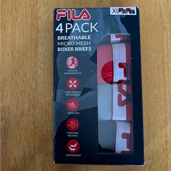 Fila | Accessories | Fila Mens Boxer Briefs Poly Mesh Xl | Poshmark